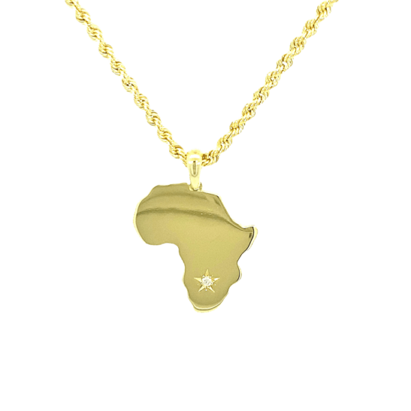 Rainbow Sapphire Diamond African Map - Jack Friedman Jewellers